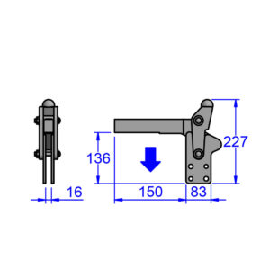 M30-01-136 Heavy Duty Vertical - Sandfield Engineering